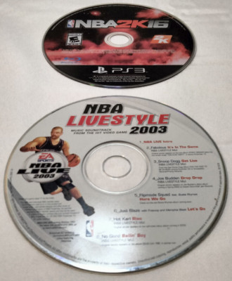 NBA 2K16 (PS3, 2015) Disc Only Tested and NBA Livestyle 2003 Soundtrack ...