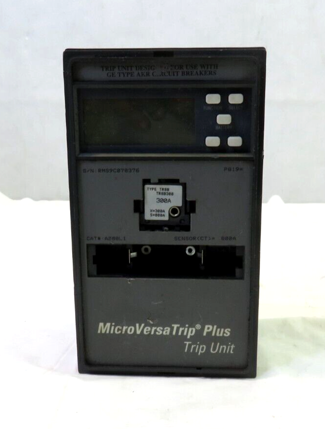 GE MicroVersaTrip Plus Trip Unit A208LI 300A, FOR PARTS/ REPAIR | eBay