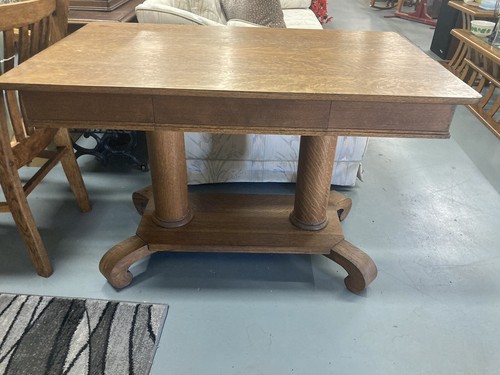 Antique Quarter sawn Oak Library Table | eBay