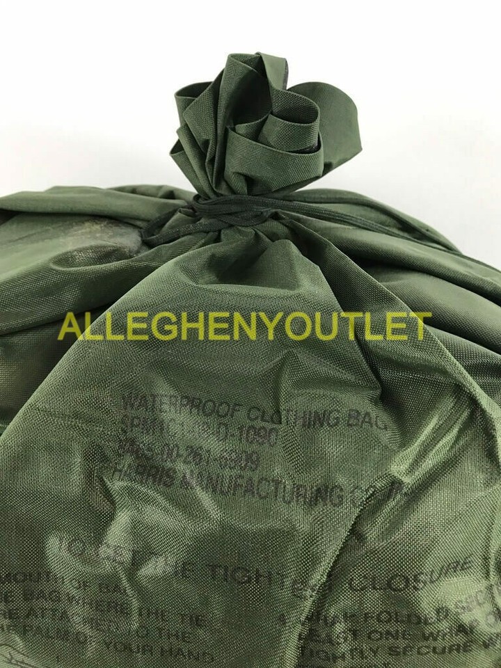 US Military Wet Weather Bag Liner, Waterproof Clothing Bag, OD Green, 2 ...
