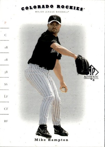 2001 SP Authentic Mike Hampton 89 Colorado Rockies | eBay