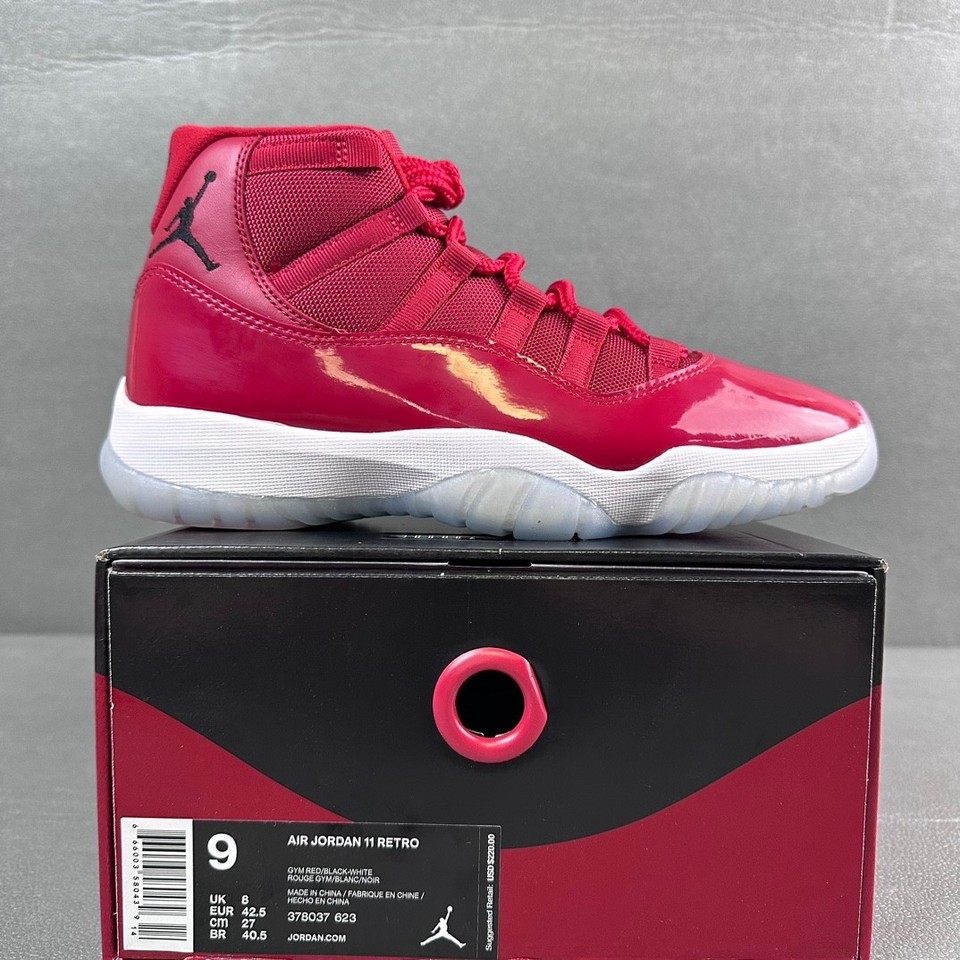 Air Jordan AJ11 "Gym Red" - The Christmas season's brightest red color ...