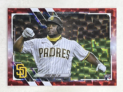 Jorge Ona 2021 Topps Update Series Red Foil RC /199 #US323 Padres ...