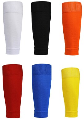 Boys Mens Football Socks Soccer Hockey Rugby Leg Sleeve Calf ...