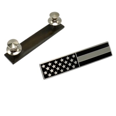Thin Gray Line Subdued U S Flag Commendation Citation Bar Pin ...