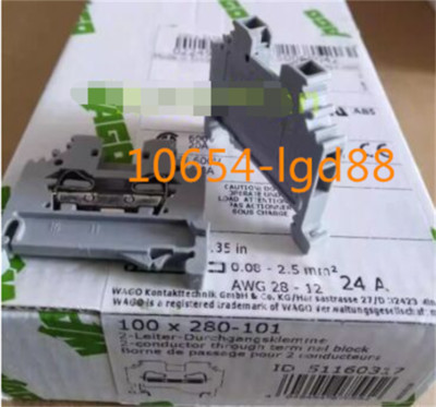 For New 100PC 280-101 spring self-locking 2-wire terminal block @24 | eBay