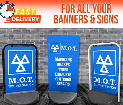 MOT Testing Station PAVEMENT SIGN, Garage Sign, DISPLAY, A BOARD, Test ...