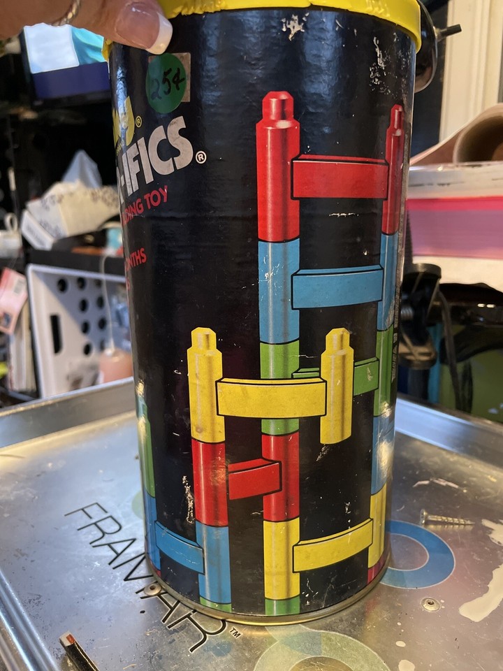 Vintage Slinky Brand Ringa Majigs Creative Building Toy Play Shapes ...