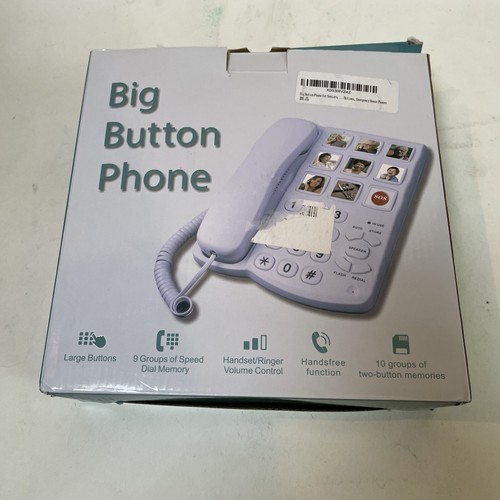 Big Button Phone for Seniors, Corded Landline Telephone with EX-LD ...