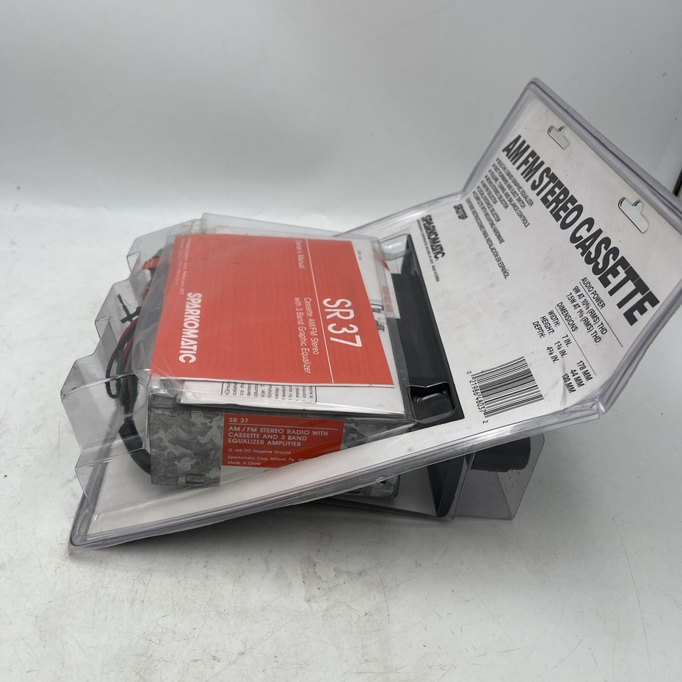 Sparkomatic AM FM Stereo Cassette Radio 3 Band Graphic Equalizer SR37 ...