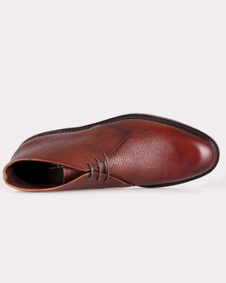 Loake 1880 Country Lytham Calf Chukka Boot - Oxblood Grain | eBay UK