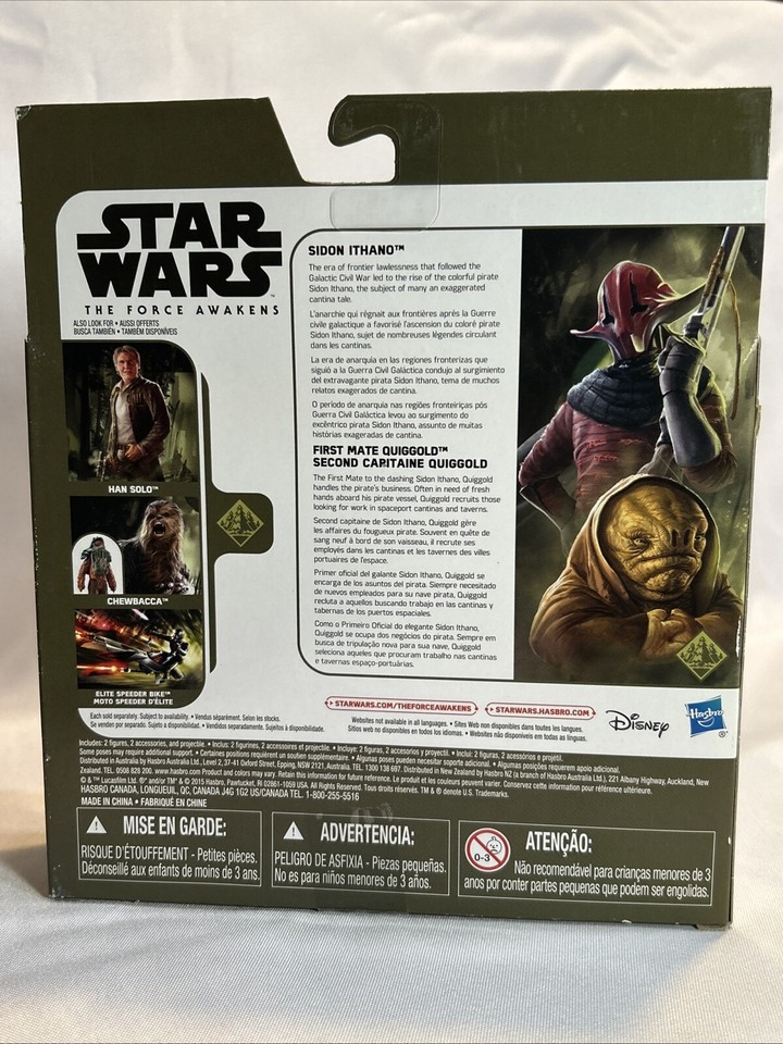 HASBRO STAR WARS - SIDON ITHANO AND FIRST MATE QUIGGOLD 3.75" Figure 2 ...