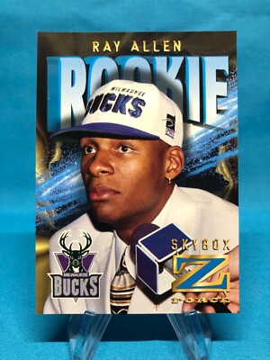 Ray Allen 1996-97 Skybox Z-Force Rookie Z-Cling Sticker #R-1 Milwaukee ...