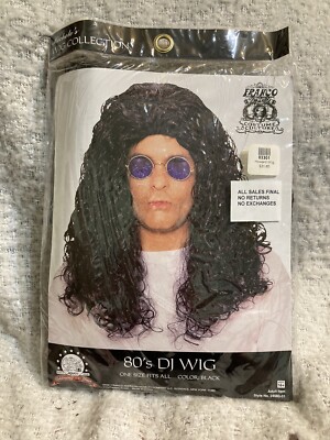 VTG 80's Unisex DJ Howard Stern Hair Metal Wig Michele’s Wigs Halloween ...
