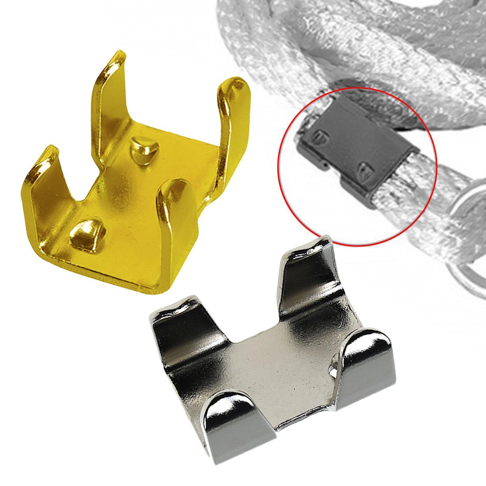Double Rope Clamps Iron Plated with Nickel 27mm Heavy Duty Metal Clips ...