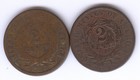Lot of TWO (2) - Two Cent Copper Coins + 1865 & 1866 + No Reserve! | eBay