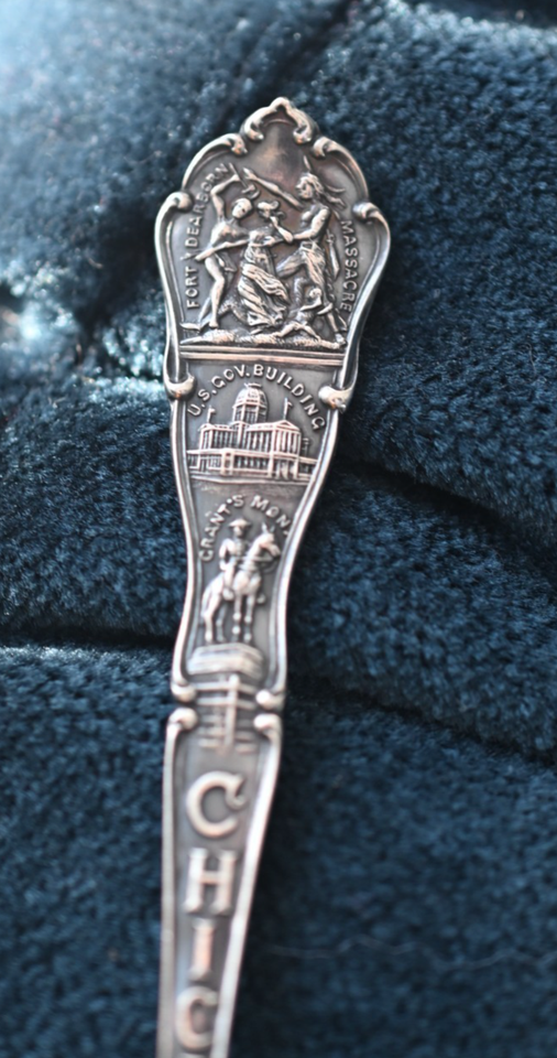 STERLING SILVER SOUVENIR SPOON: CHICAGO MASONIC TEMPLE | eBay