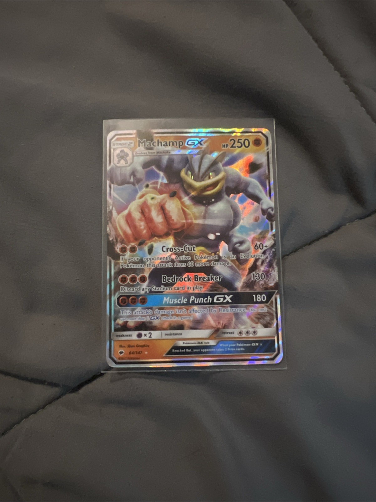 Pokemon Machamp GX 64/147 Burning Shadows Sun & Moon ULTRA RARE | eBay