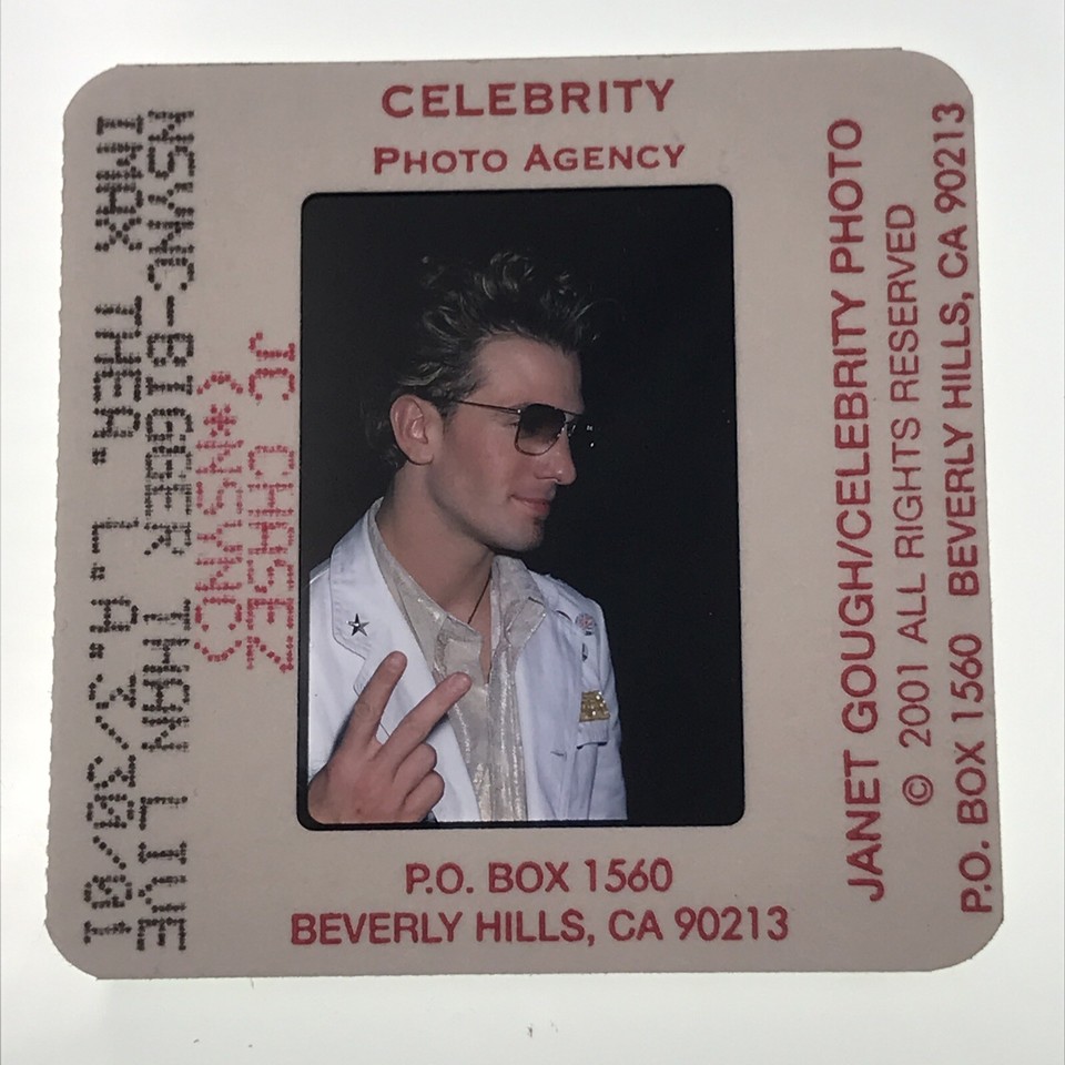 2001 NSYNC JC Chasez at Bigger Than Live Celebrity Photo Transparency ...