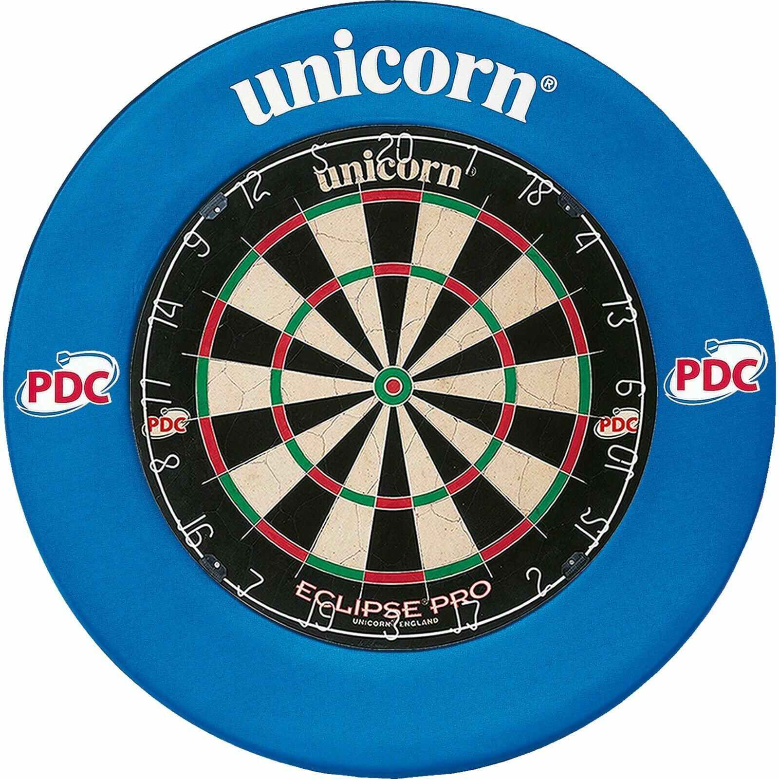 Unicorn Eclipse Pro Dartboard + Striker Dart Board Surround PDC Darts ...