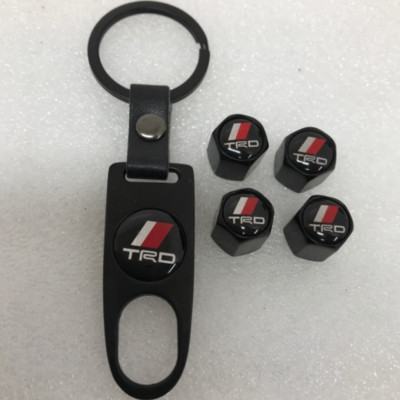 Set of 4 TRD Racing Development Tire Valve Stem Caps With Key 7a2e573b ...