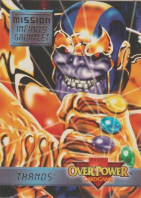 1995 Marvel Overpower Thanos MISSION INFINITY GAUNTLET card Game #7 | eBay