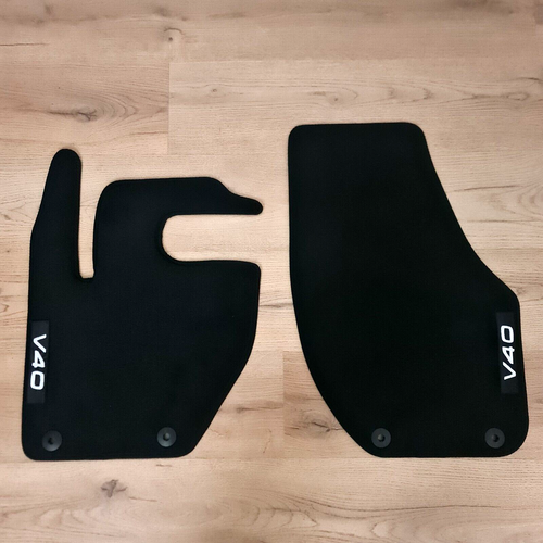 Front Two Car Floor Mats Velour For Volvo V40 2012-2019 Waterproof ...