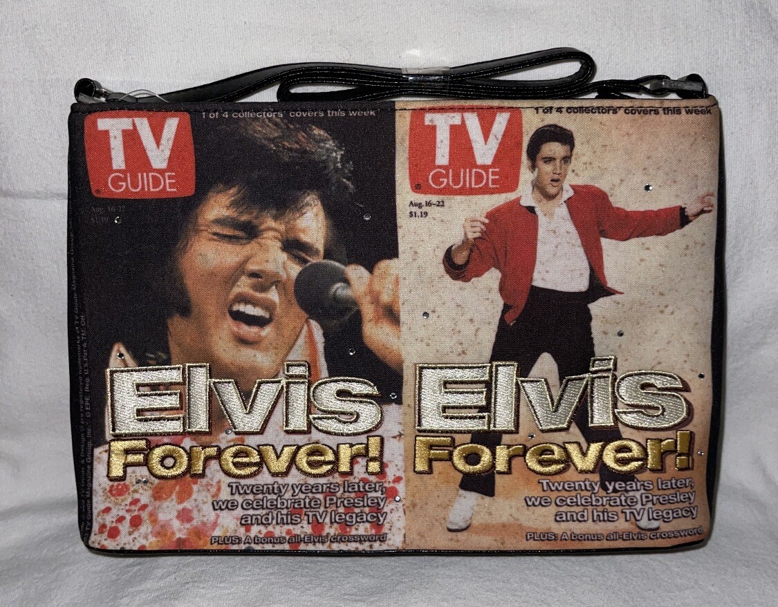 Elvis Presley TV Guide 4 Covers Collectible 20 Years Later Purse - 8 x ...