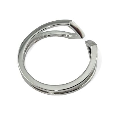 Sterling Silver 925 Unique End to End Ring | eBay