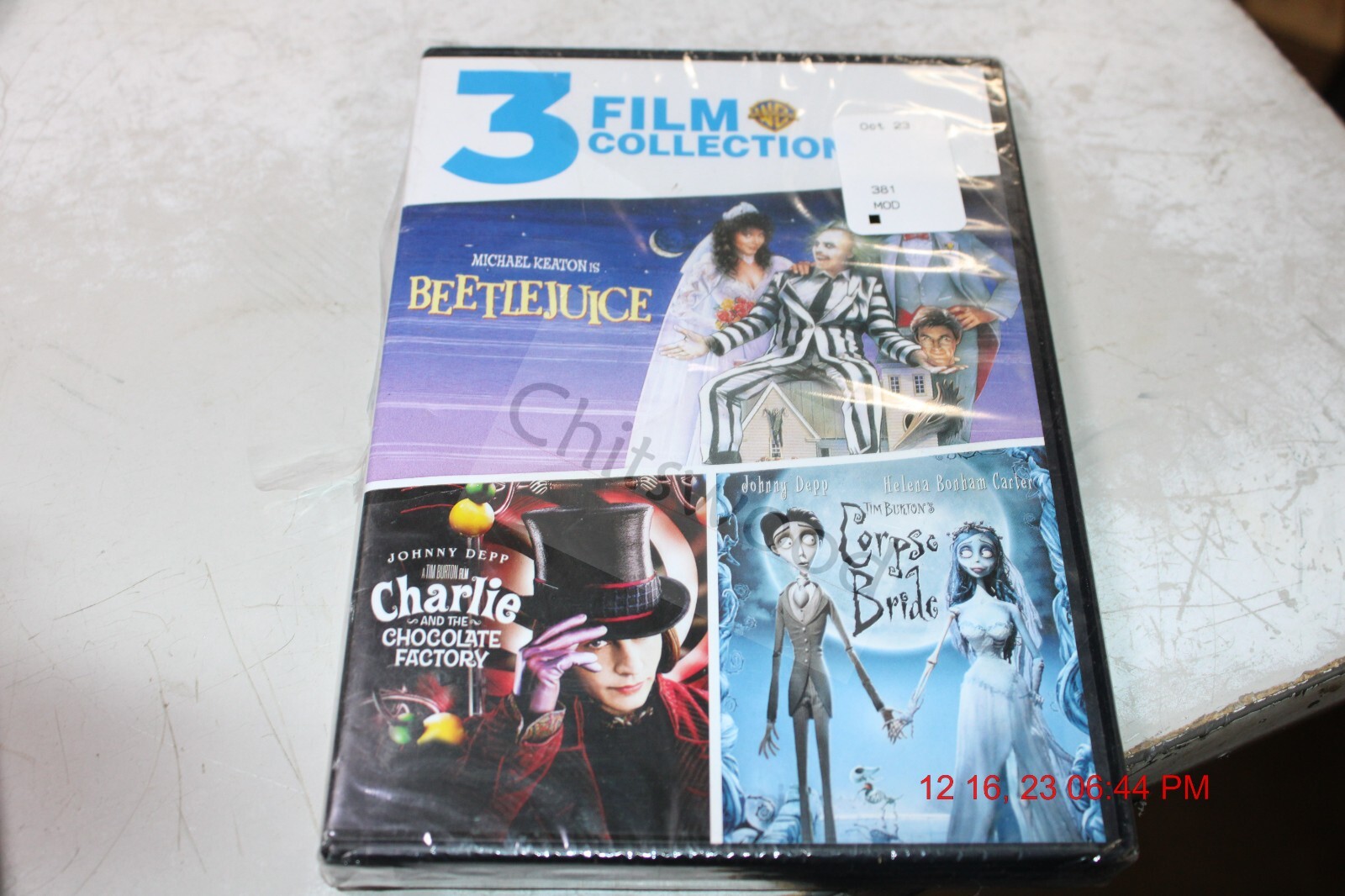 Beetlejuice / Charlie and the Chocolate Factory / Corpse Bride (DVD ...