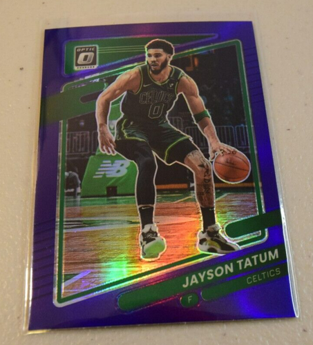 JAYSON TATUM #25 2021-22 PANINI DONRUSS OPTIC CELTICS Purple | eBay