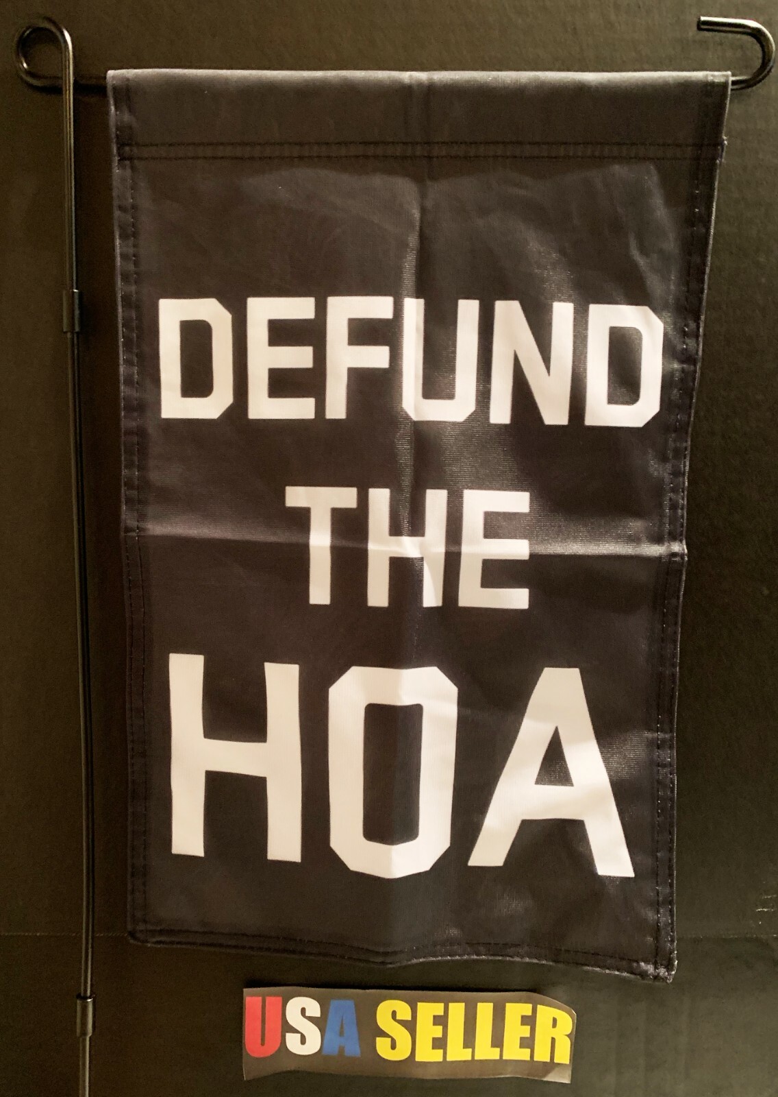 Welcome Garden Flag FREE USA SHIP Defund The HOA B Trump Welcome Sign ...