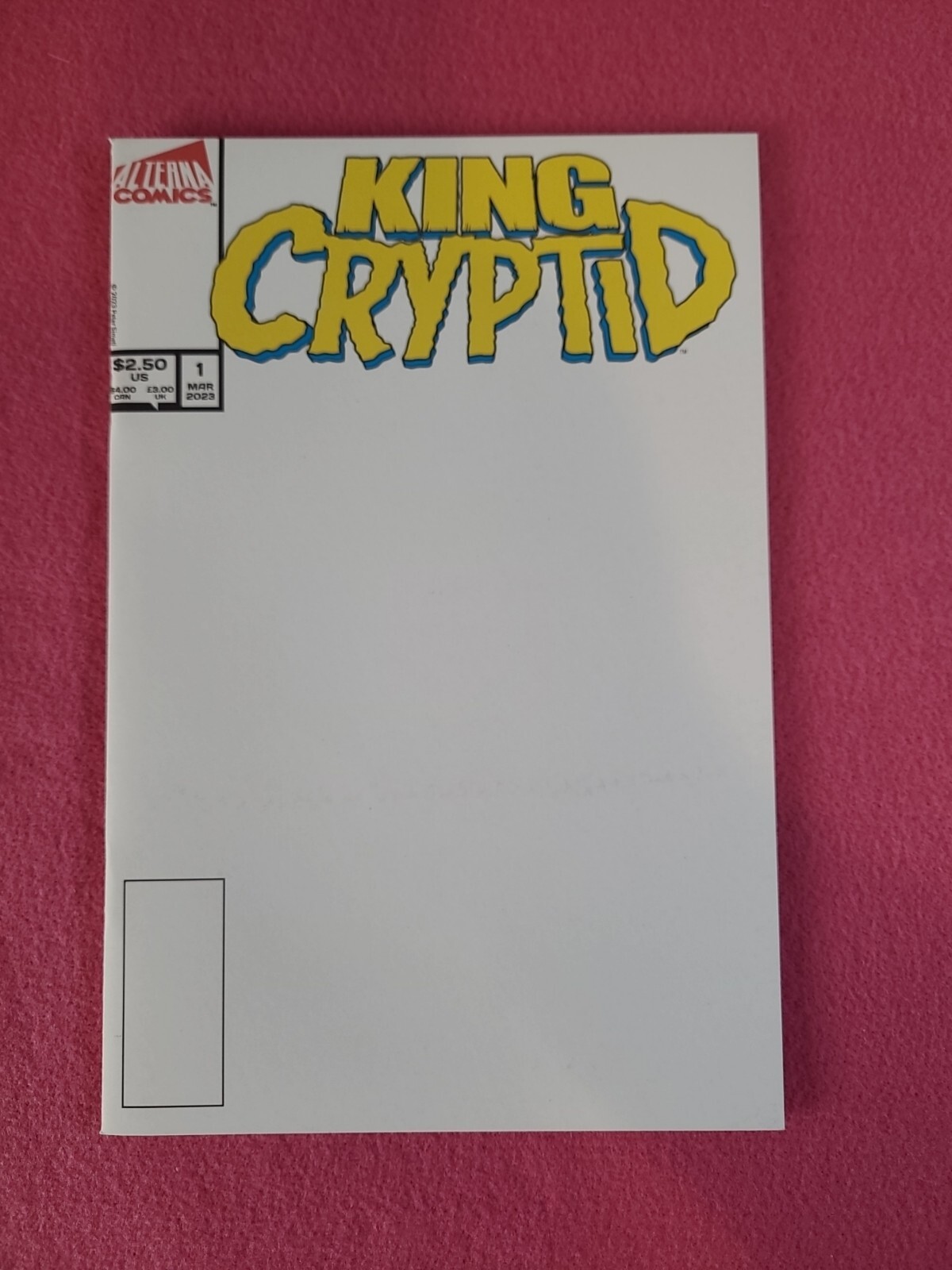 King Cryptid #1 Blank Variant | eBay