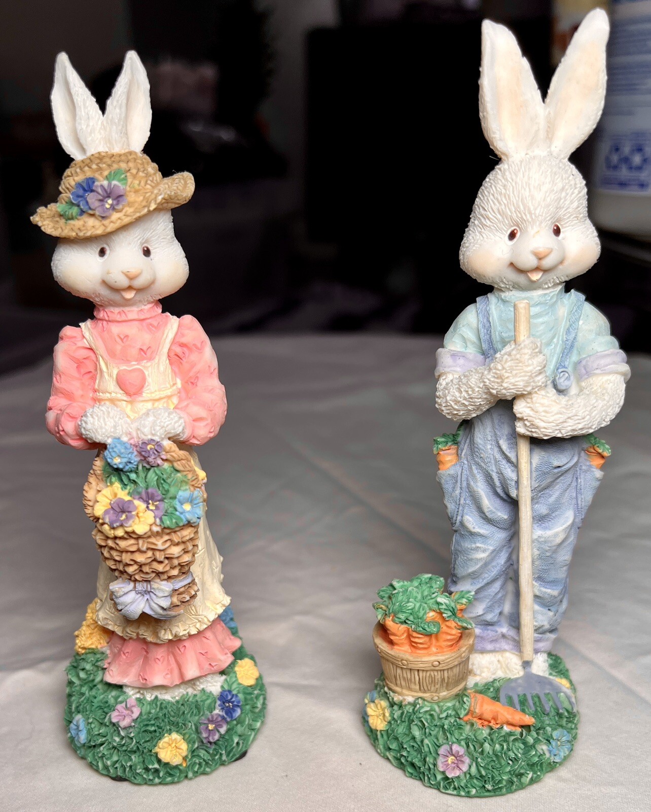 Honey Bunny Spring Rabbits 6” Tall Easter Bunnies-Set Of 2 | eBay