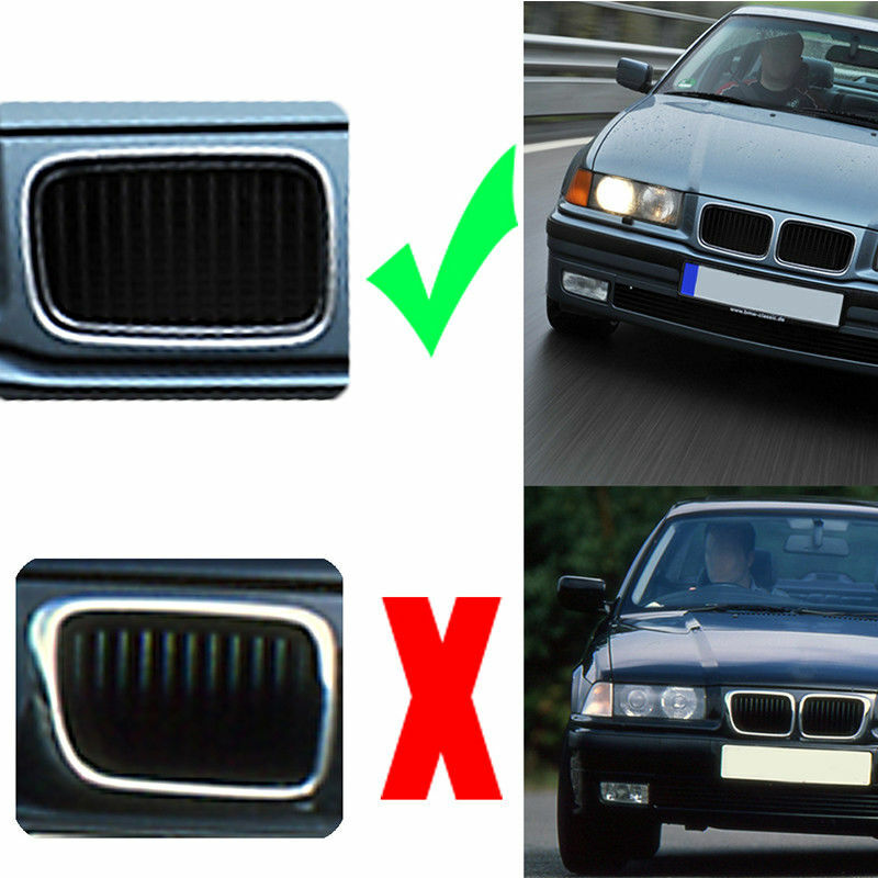 Front Matte Black Kidney Sport Hood Grill Grille For BMW E36 1992-1996 ...