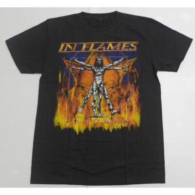 Vintage In Flames Band T Shirt New Men Short Sleeve | eBay