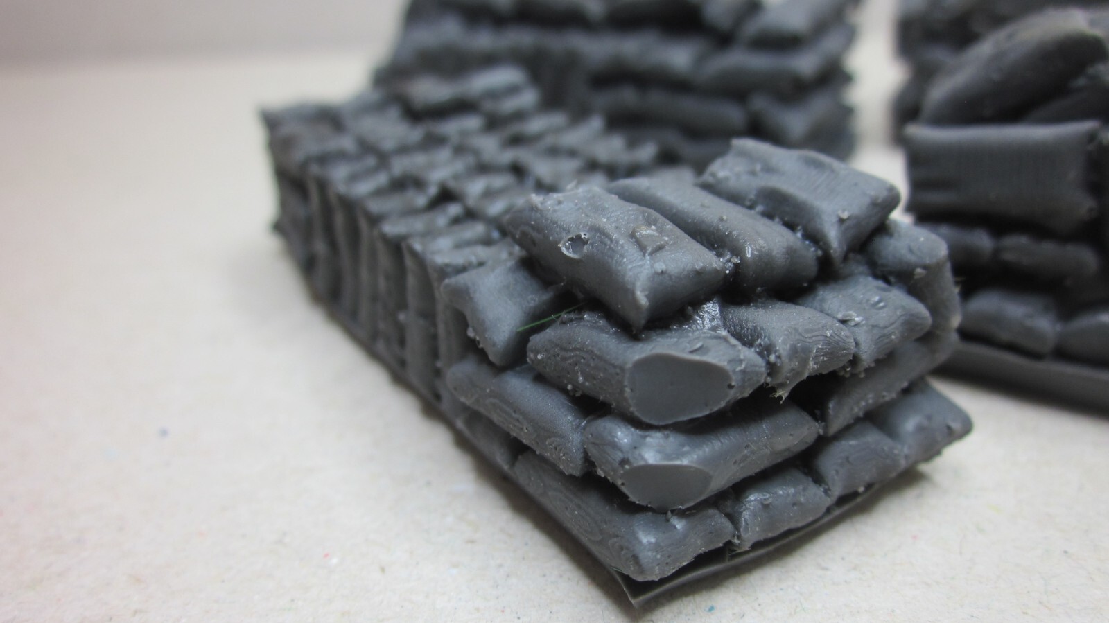 Resin Hand-cast Sack loads pack B 4 per pack for 00 Gauge 4mm H0 1:76 ...