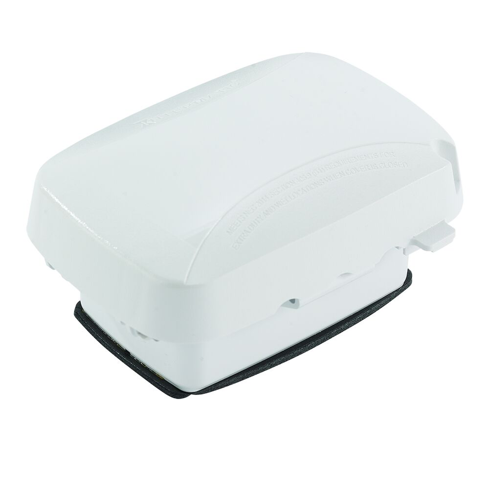 Intermatic WP5100W 1-Gang Extra Duty Receptacle Cover with Guard Insert ...
