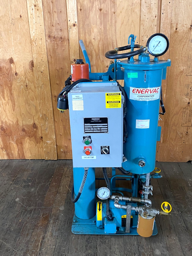 ENERVAC E865C-60-23 PORTABLE TRANSFORMER OIL PURIFIER FILTER DEGASIFIER ...