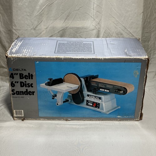 Delta Benchtop Sander 4” Belt 6” Disk Vintage New In Box Model 31-460 ...