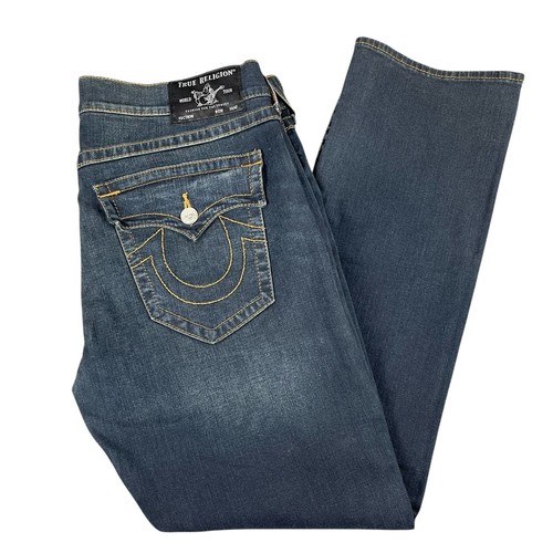 True Religion Men's Jeans Size 36 Ricky Relaxed Straight Flap Pockets ...