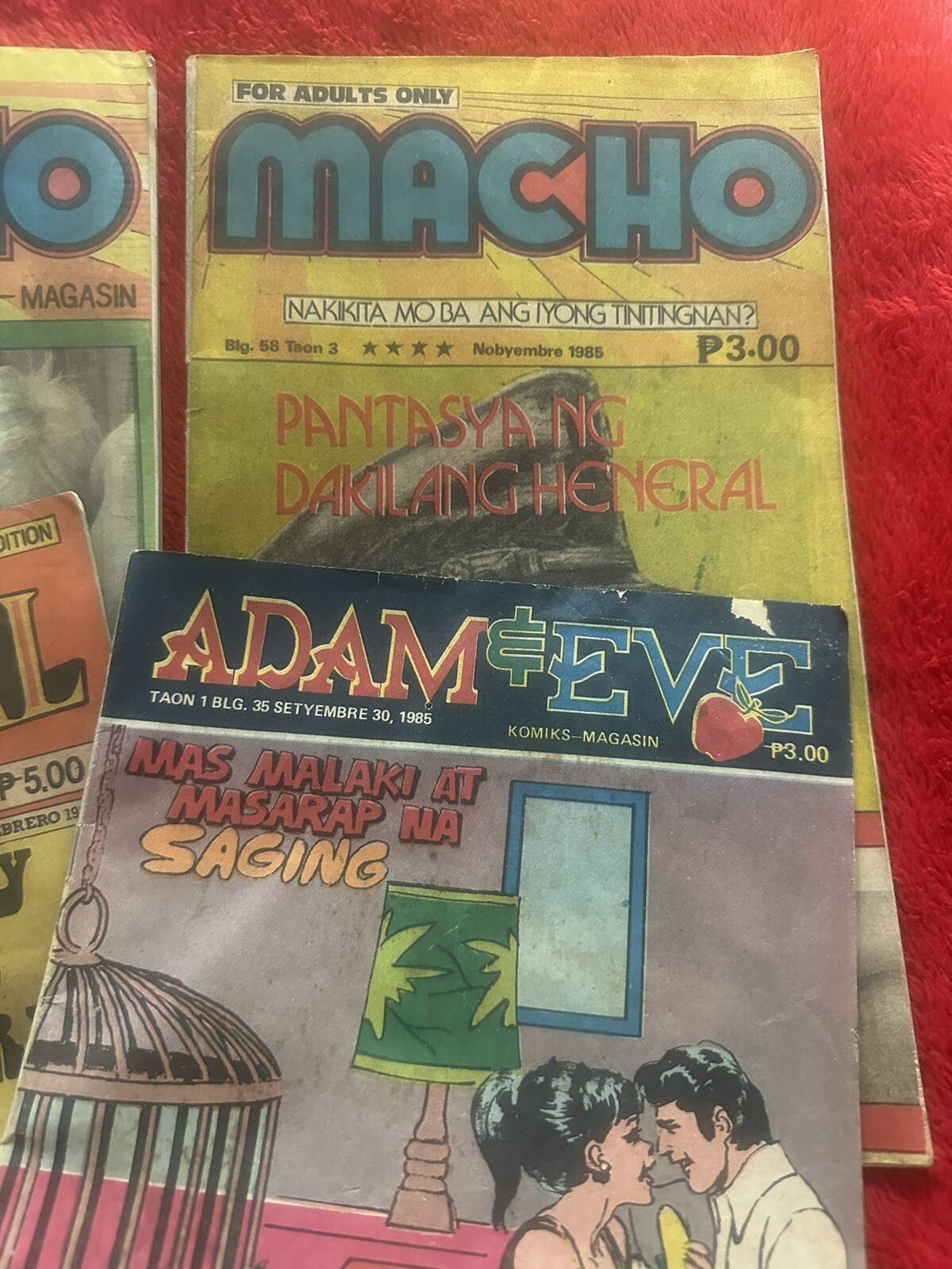 Lot of 4 1980s Vtg Komiks Magazine Philippines Tagalog Collectible ...