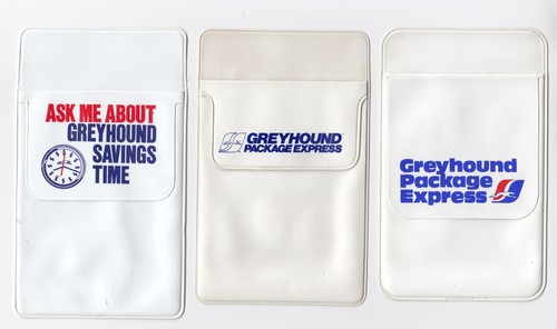 Greyhound Package Express Plastic Ticket Pouches | eBay