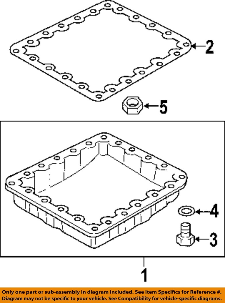 OEM Nissan Automatic Transmission Oil Pan Gasket 31397-90x00 3139790X00 ...
