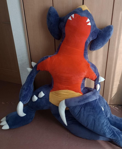 Large MEGA BIG Garchomp Pokemon Center LIMITED Plush Cushion Life Size ...
