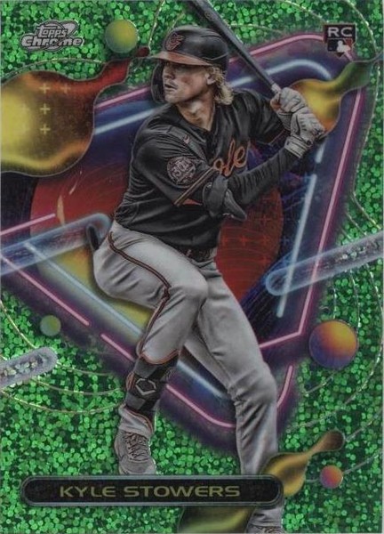 2023 Topps Cosmic Chrome - Green Space Dust Refractor #40 Kyle Stowers ...