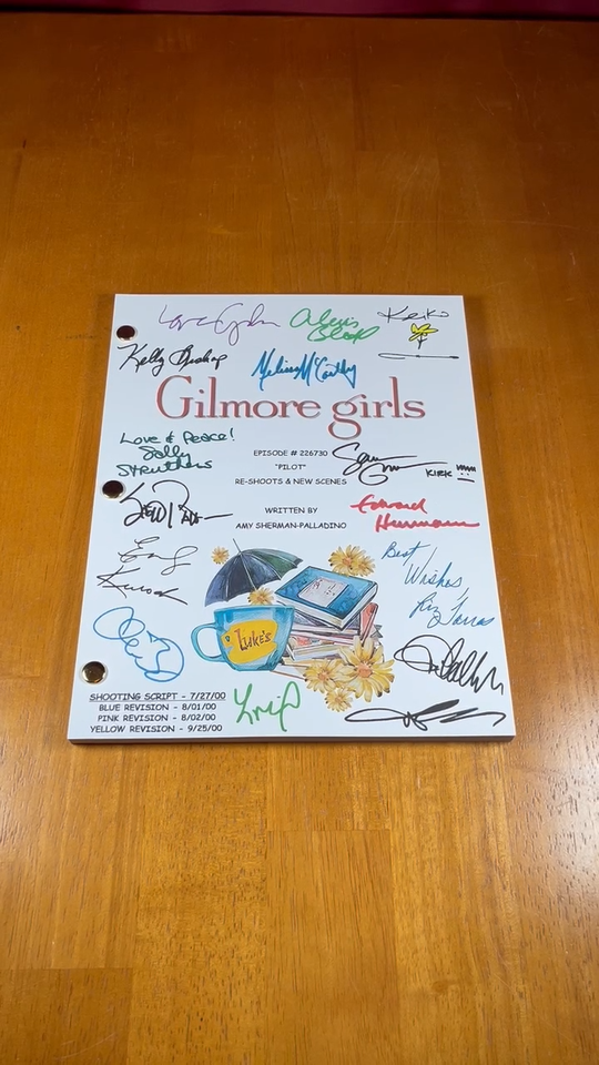 Gilmore Girls Pilot Script Signed- Autograph Reprints- 74 Pages ...