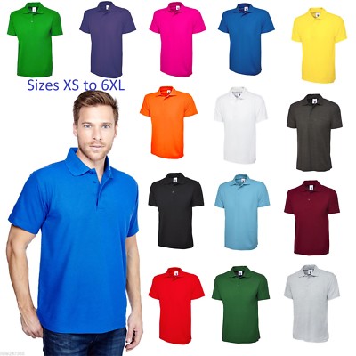 Mens /Boys Polo Shirt Pique Size XS to 6XL NEW Premium 220gsm Plain ...