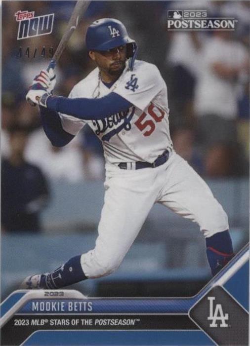 2023 Topps Now MLB Stars of the Postseason - Mookie Betts #PS-22 Blue ...