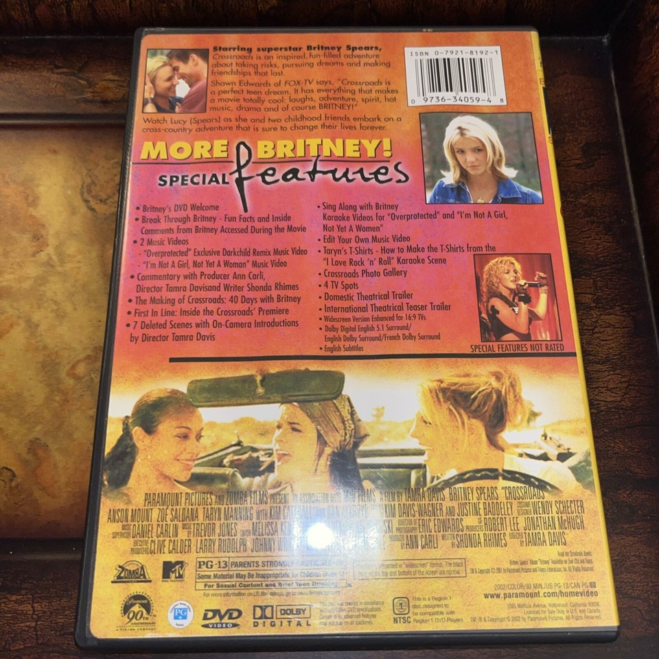 Crossroads DVD, 2002 Special Collector's Edition Drama Britney Spears ...